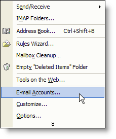 Outlook Professional: Reconfiguring for Cyrus