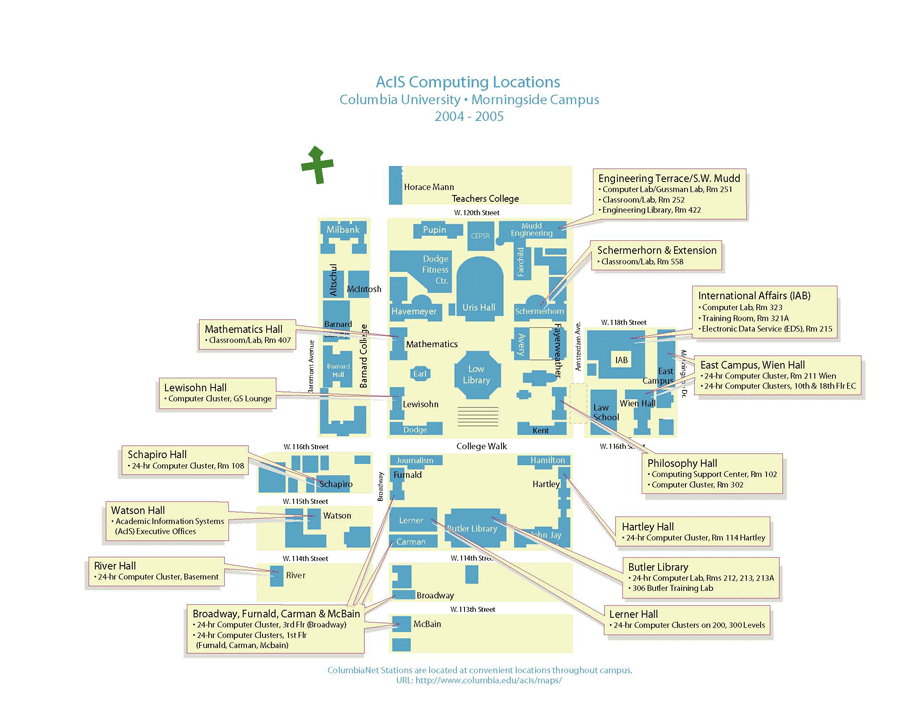 AcIS Facilities Map: Gif version