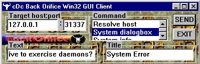 Back Orifice, NetBus, and Others