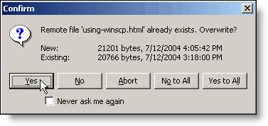 Using WinSCP: The Basics
