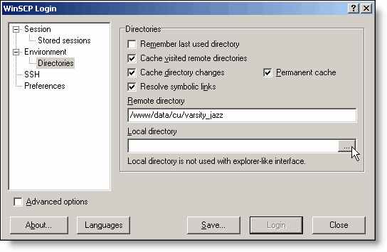 Using WinSCP: The Basics
