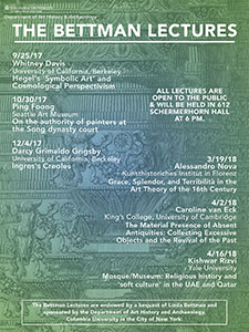 Bettman Lecture Series - Department of Art History and Archaeology ...