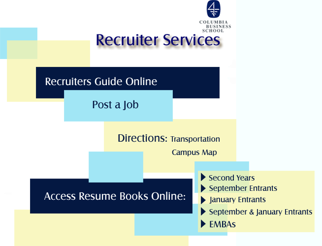Columbia Business School - Recruiters Services