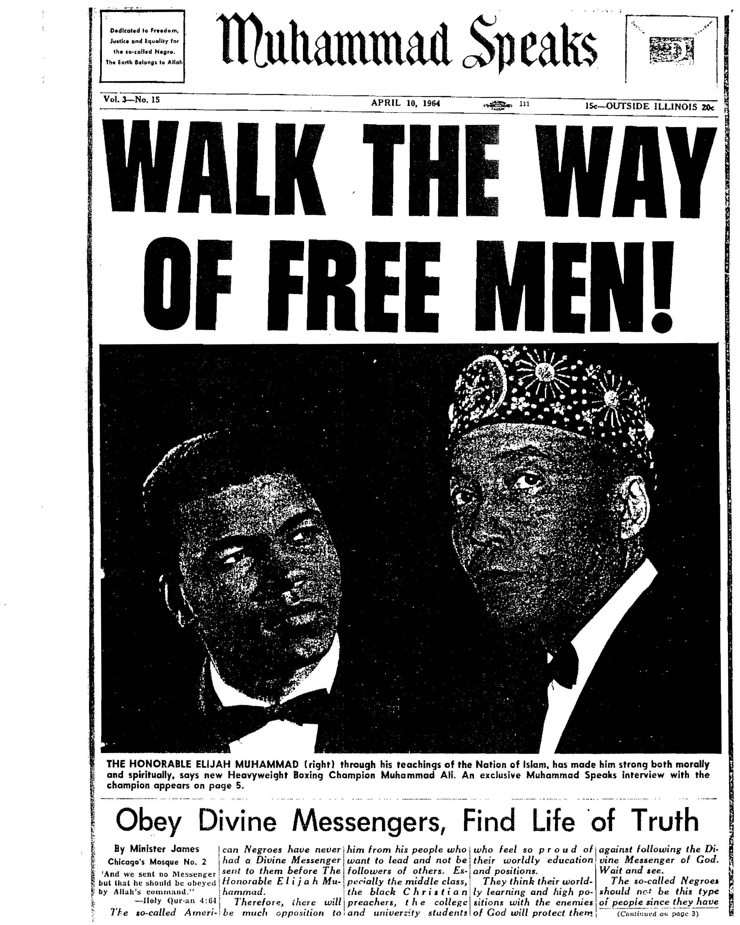 Elijah Muhammad And Muhammad Ali