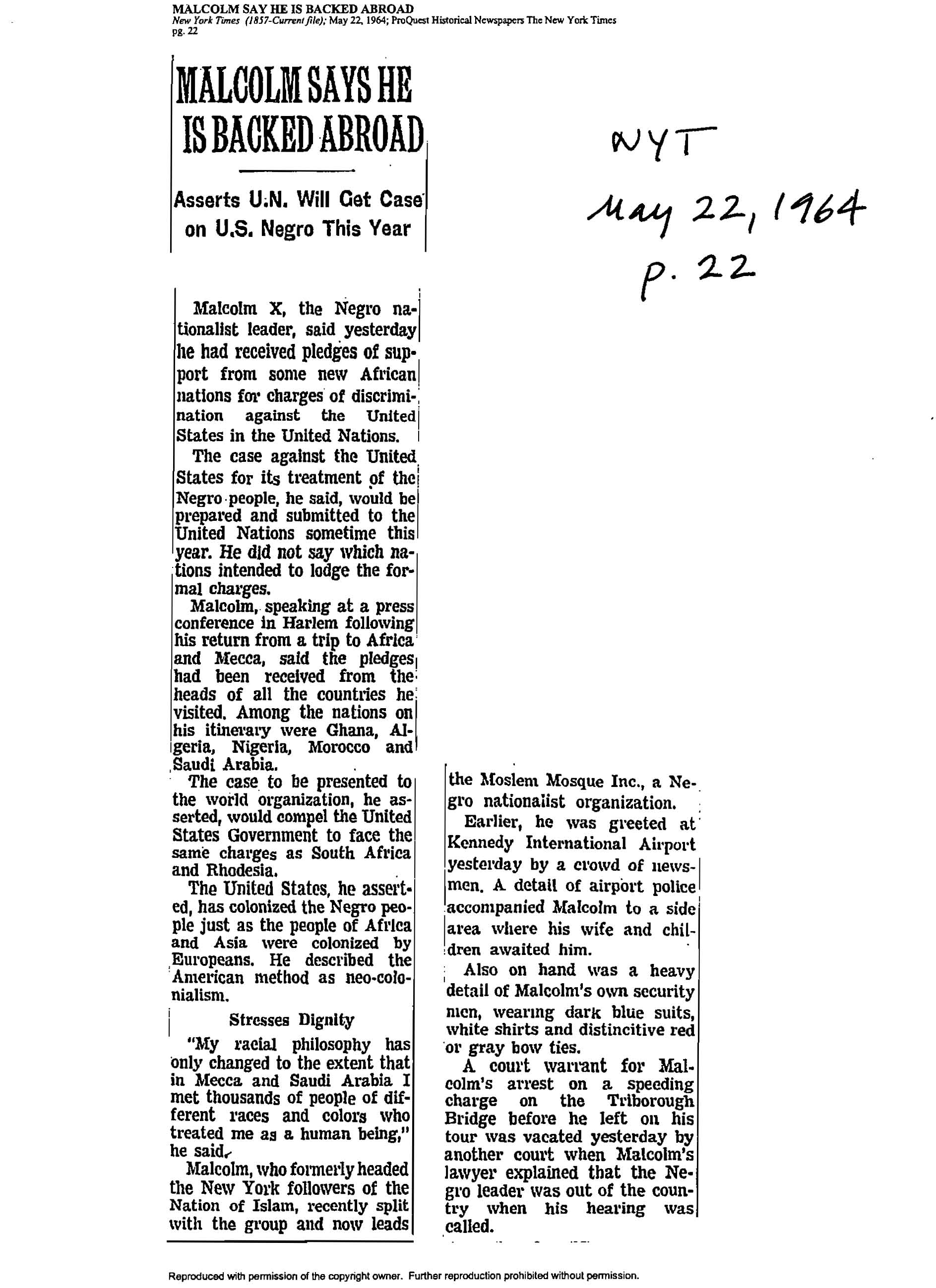 The Malcolm X Project at Columbia University