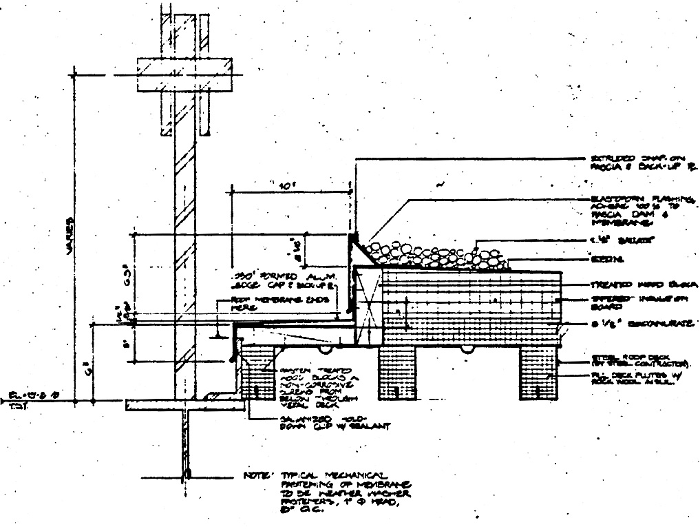 Penetration Through Roof, Drawing A34