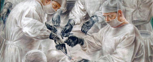 Harlem Hospital WPA Murals - The Murals: Modern Surgery and Anesthesia