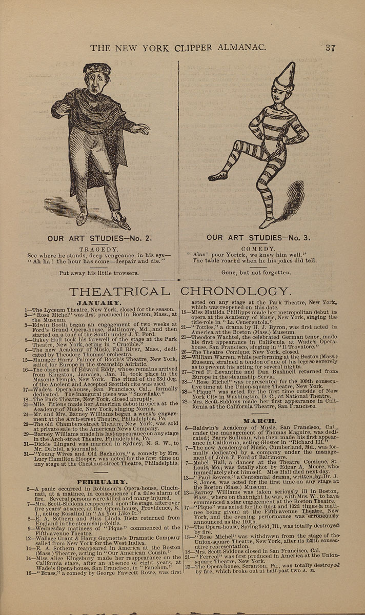 Columbia University Libraries: The New York clipper almanac.