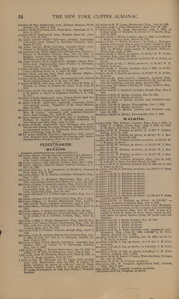 Columbia University Libraries: The New York clipper almanac.