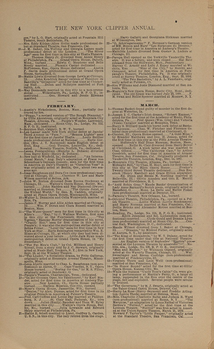 Columbia University Libraries: The New York clipper annual (1890)