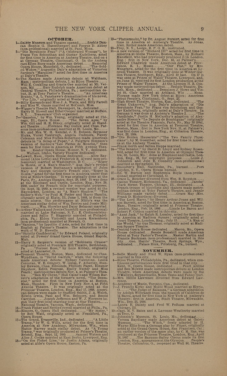 Columbia University Libraries: The New York clipper annual (1890)