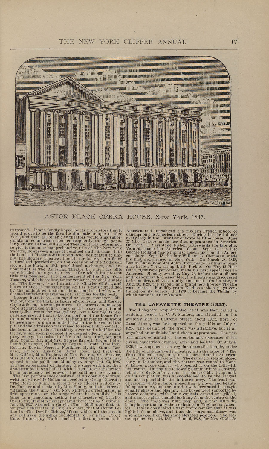 Columbia University Libraries: The New York clipper annual (1892)