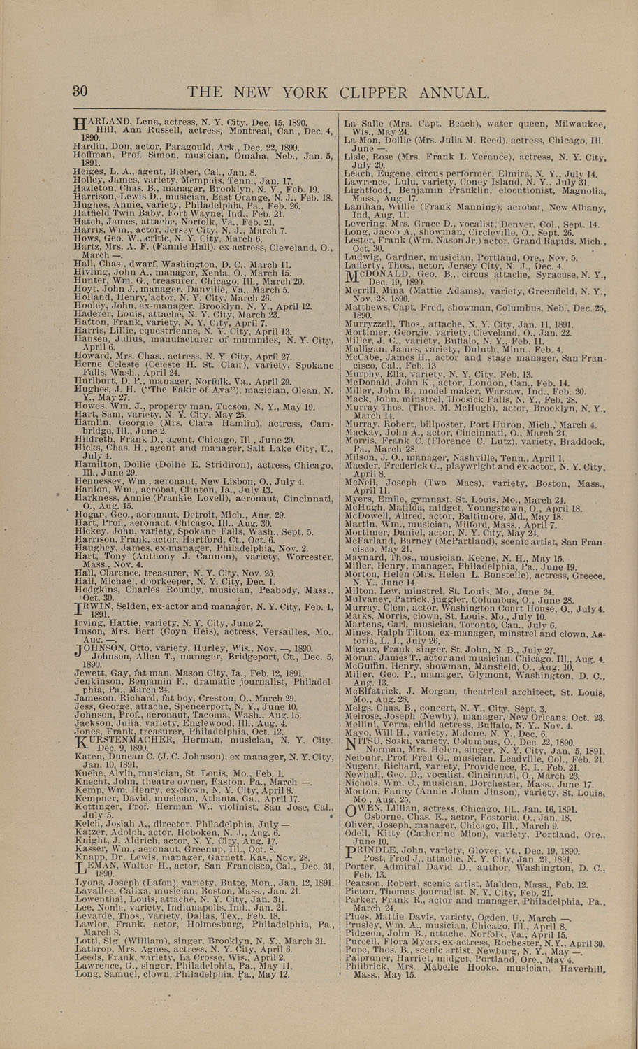 Columbia University Libraries: The New York clipper annual (1892)