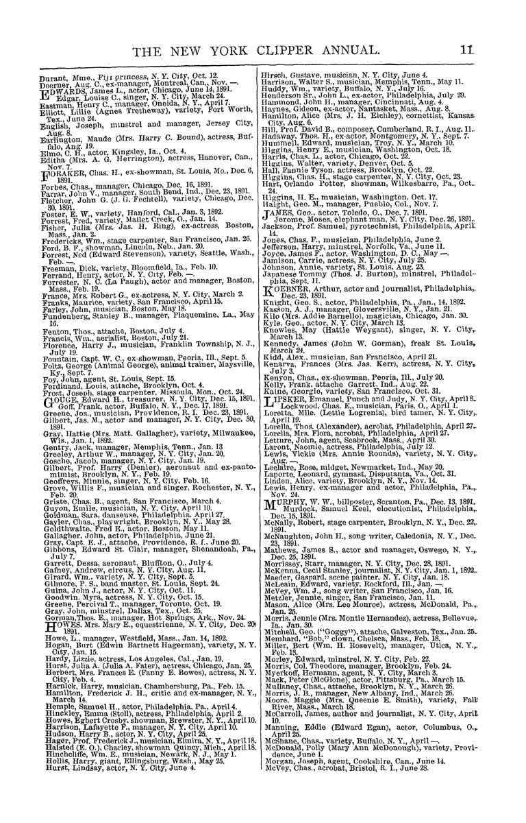 Columbia University Libraries: The New York clipper annual (1893)