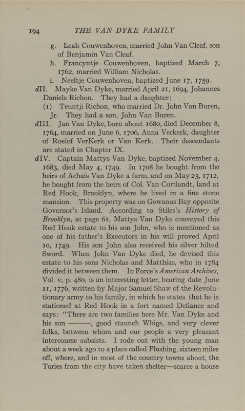 Columbia University Libraries: Distinguished families in America ...