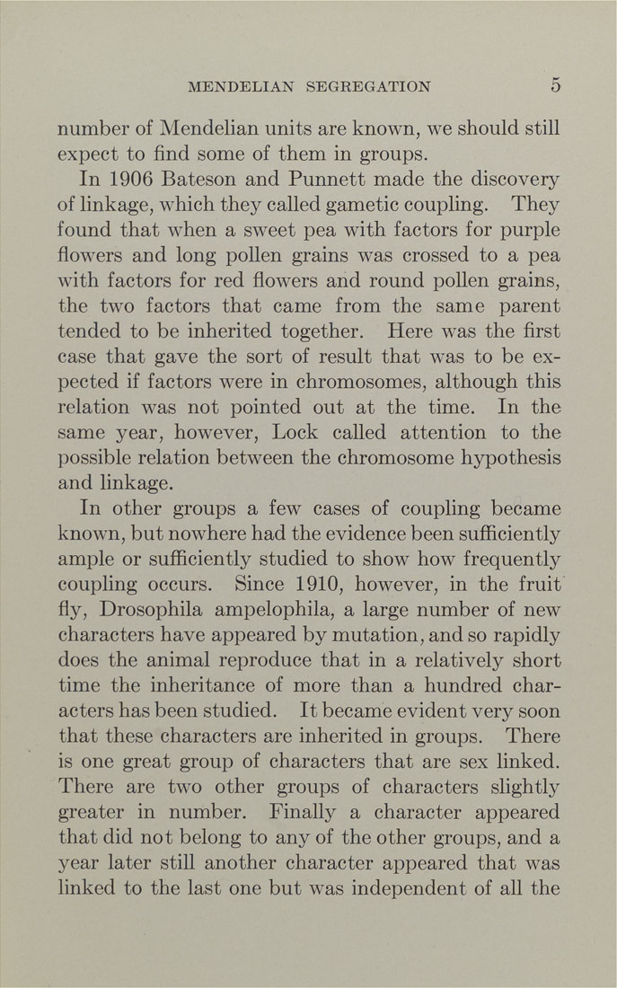 Columbia University Libraries: The mechanism of Mendelian heredity