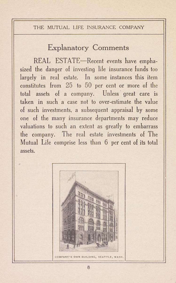 Columbia University Libraries: Annual report of the Mutual Life ...