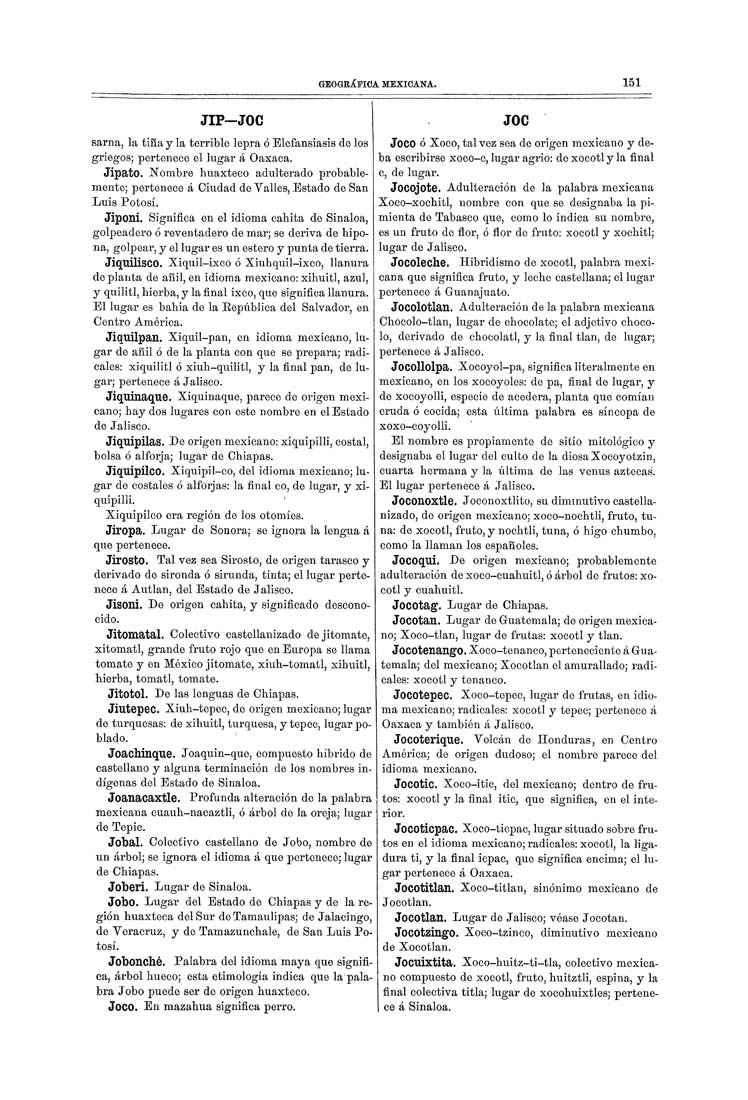 Columbia University Libraries: Nomenclatura geográfica de México (v. 2)
