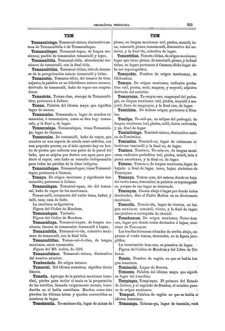Columbia University Libraries: Nomenclatura geográfica de México (v. 2)