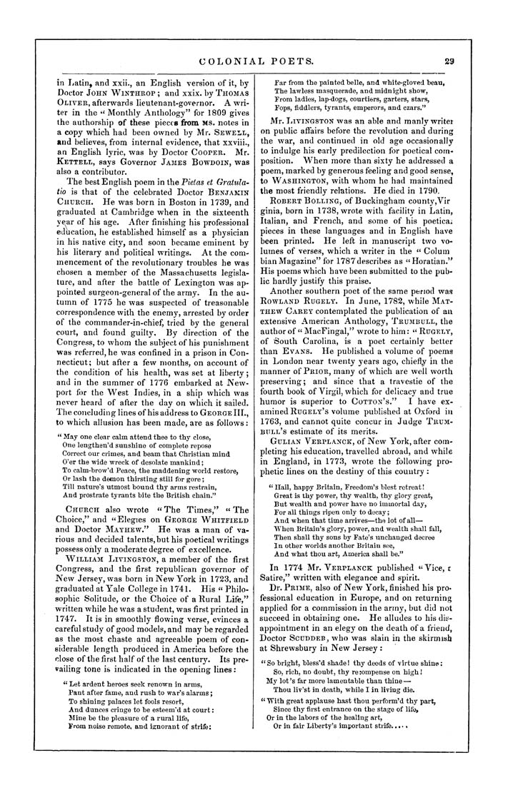 Columbia University Libraries: The Poets and poetry of America