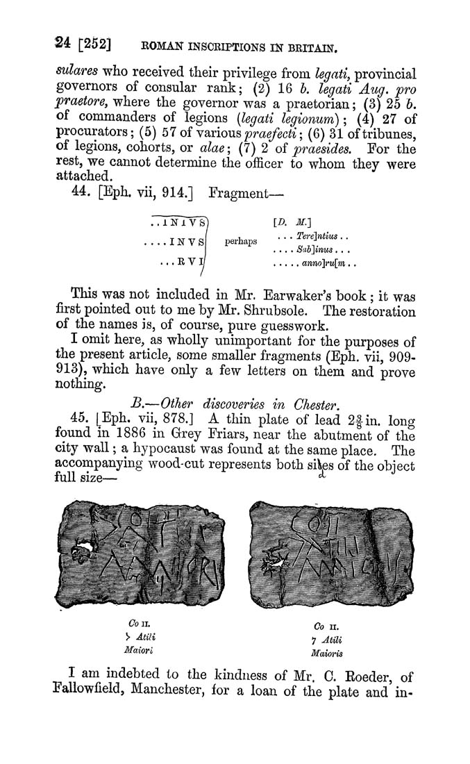 Columbia University Libraries: Roman inscriptions in Britain.