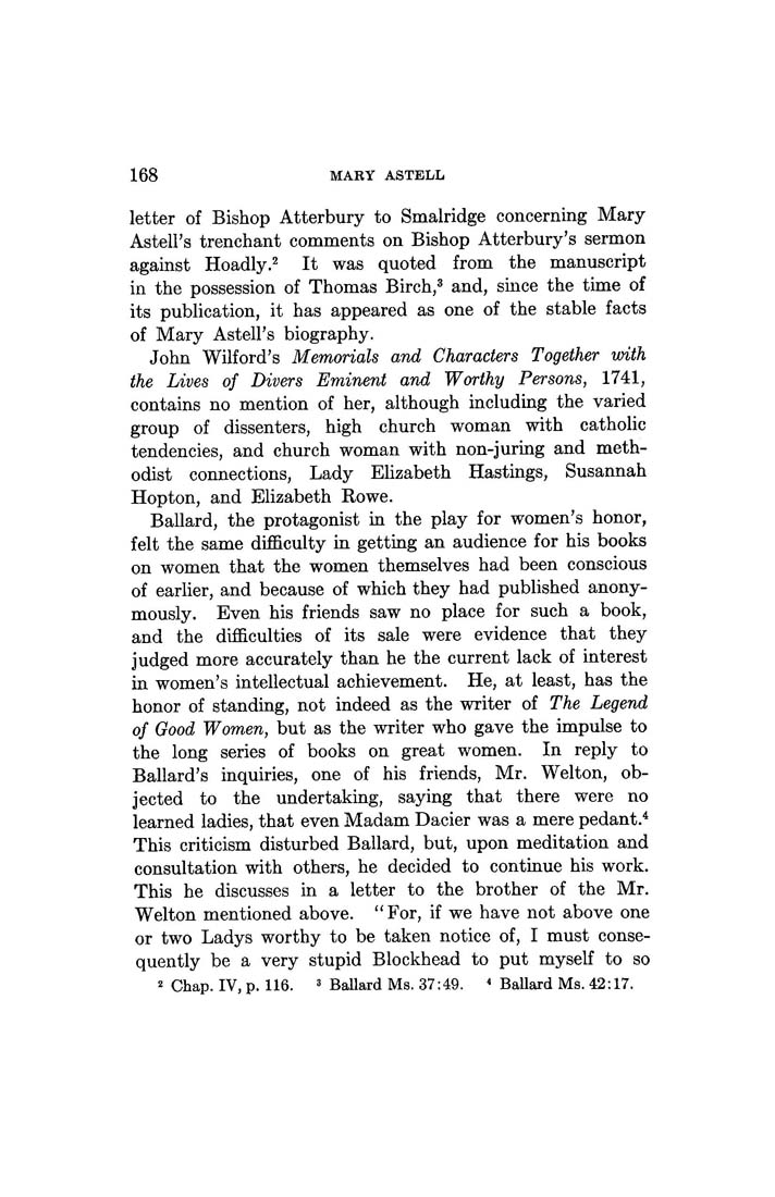 Columbia University Libraries: Mary Astell