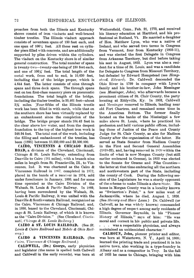 Columbia University Libraries: Historical encyclopedia of Illinois