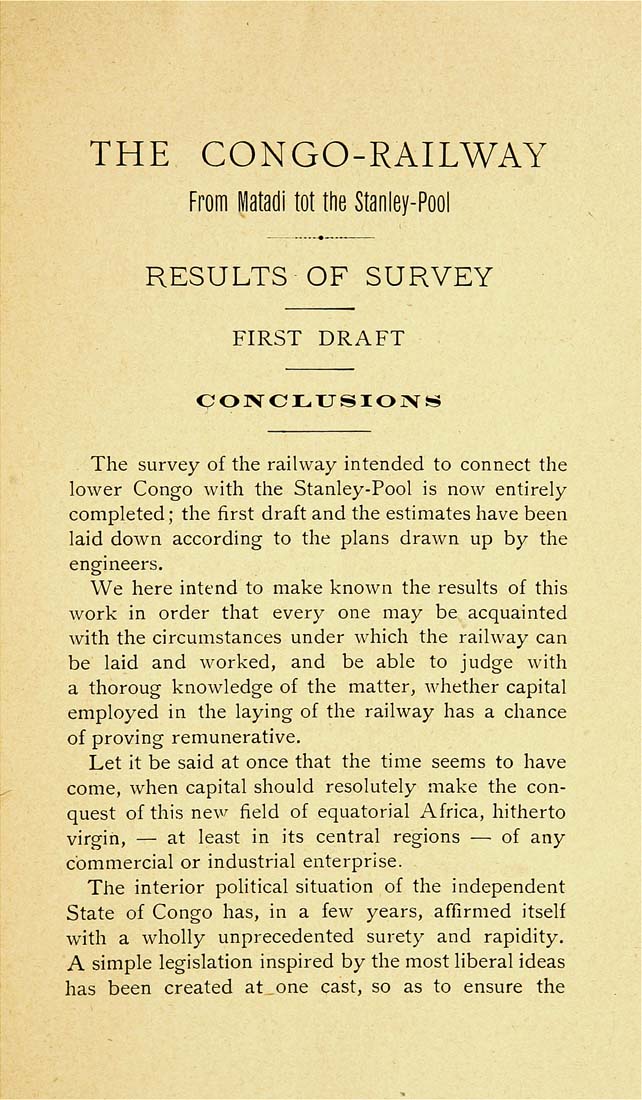 Columbia University Libraries: The Congo-railway from Matadi to the ...