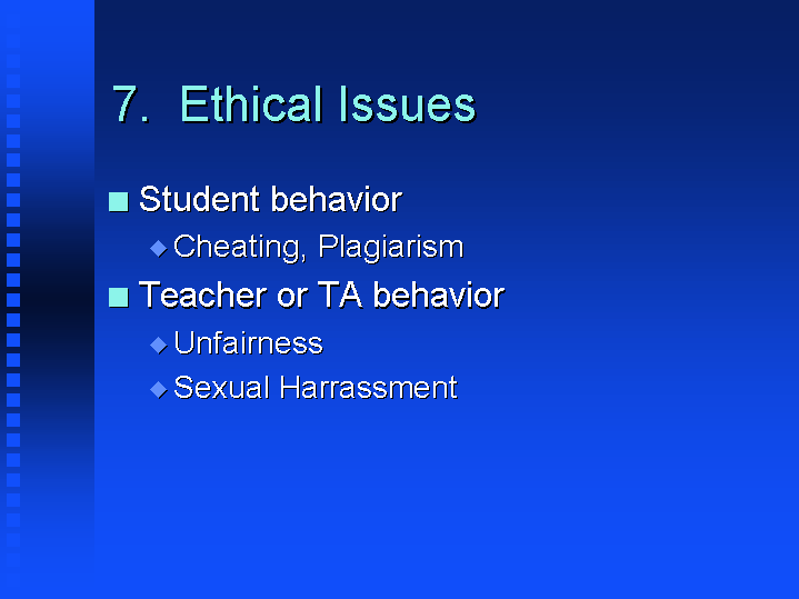 7. Ethical Issues