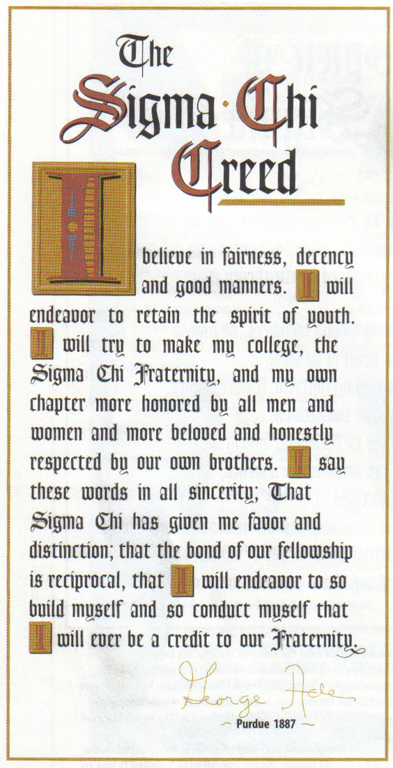 SIGMA CHI FRATERNITY