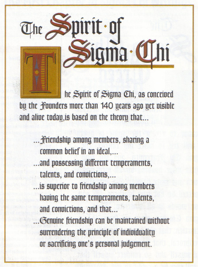 SIGMA CHI FRATERNITY