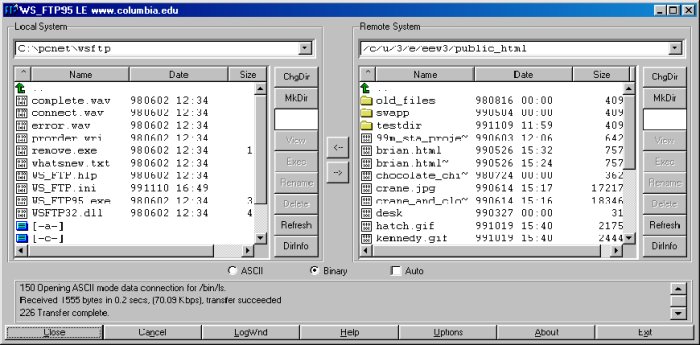 T6910: WS_FTP Instructions