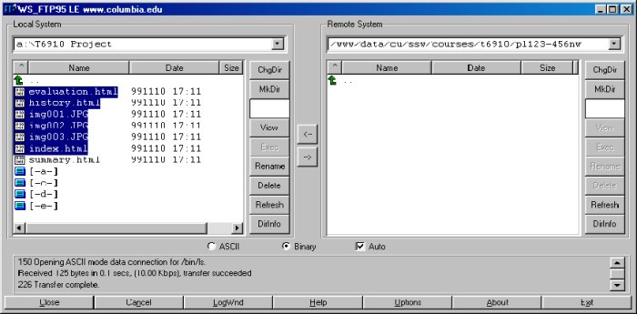 T6910: WS_FTP Instructions