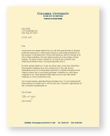 Letterhead Design | Columbia SSW Branding Guidelines