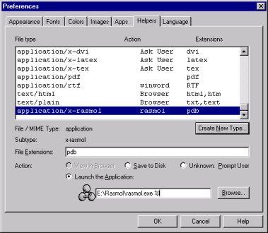 Rasmol Configuration
