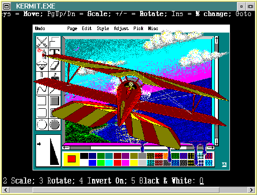 MS-DOS Kermit Graphics Screen Shots