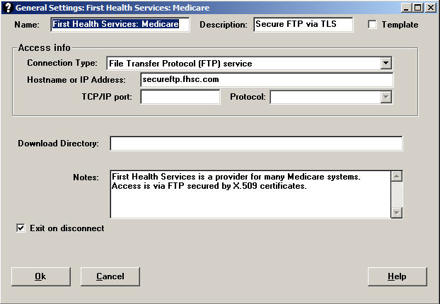 Accessing The First Health Services Corporation FTP Site