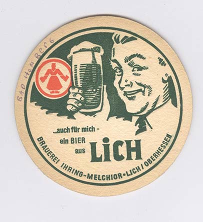 German beer coasters 1960s - Photo #52
