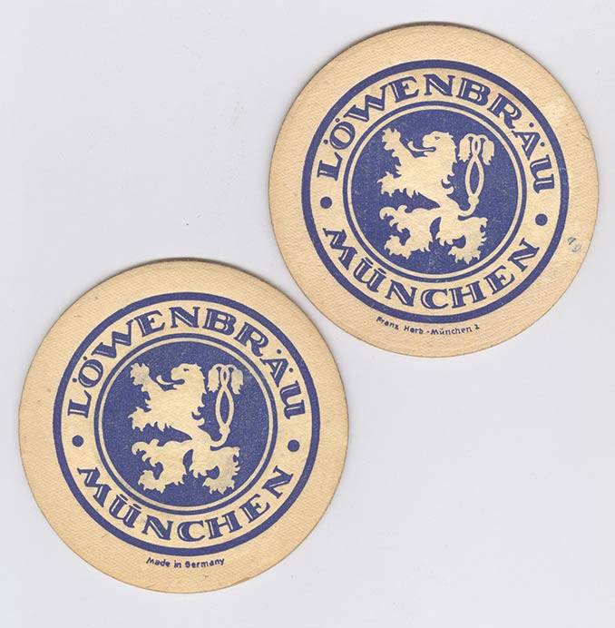 German beer coasters 1960s - Photo #54