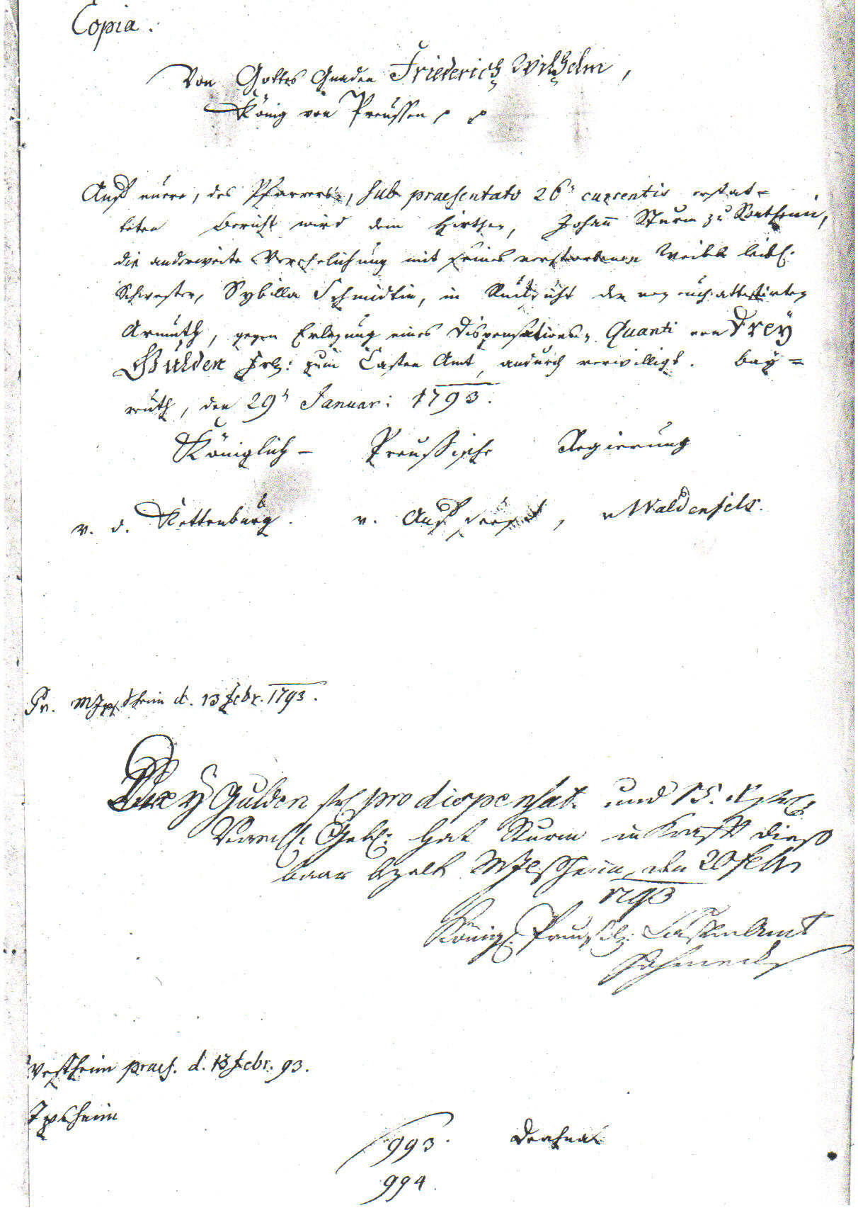 Document no. 8 - The marriage records of the Felbinger and related families