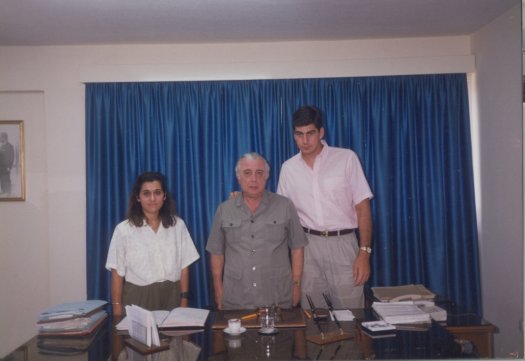 Spiro Kyprianou-President-Republic of Cyprus from1977-1988. Photo taken ...
