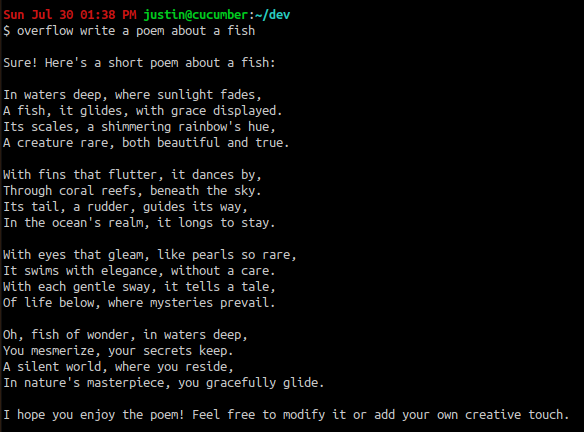 Overflow - Directly Querying OpenAI API from the CLI