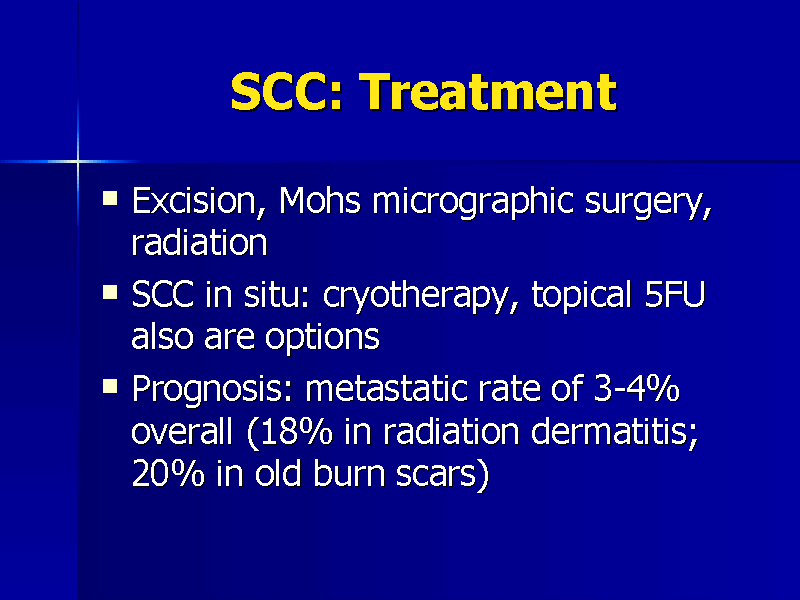 SCC: Treatment