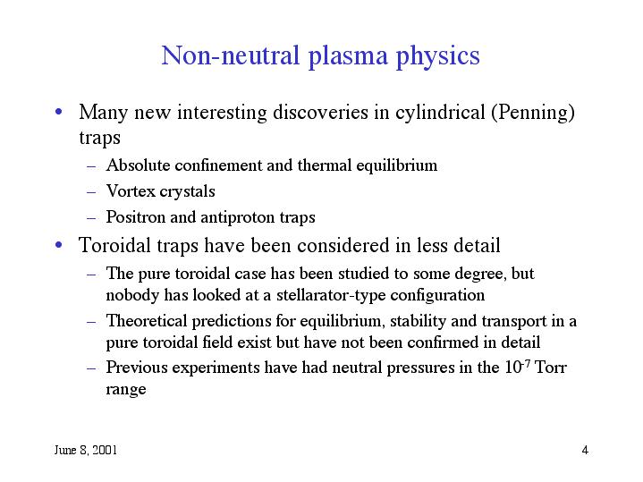 Non-neutral plasma physics